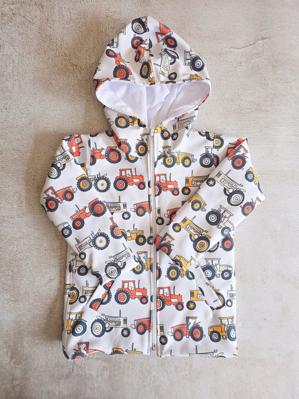 Softshell Jacket- Tractors – The Tiny Tots Shop