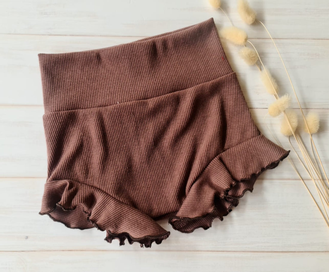 Ruffle Bloomers- Chocolate – The Tiny Tots Shop